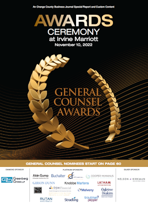 OCBJ General Counsel Awards 2022 - Orange County Business Journal